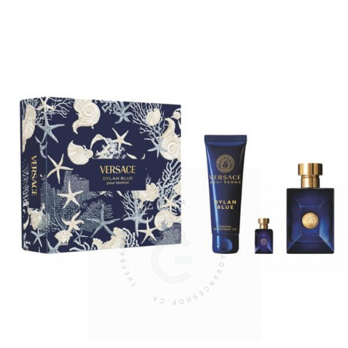 Versace Dylan Blue Pour Homme 3 Pcs Gift Set EDT 100 ml