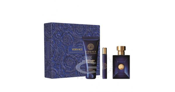 Versace Dylan Blue Pour Homme EDT 3 Pcs Gift Set - Dylan Blue