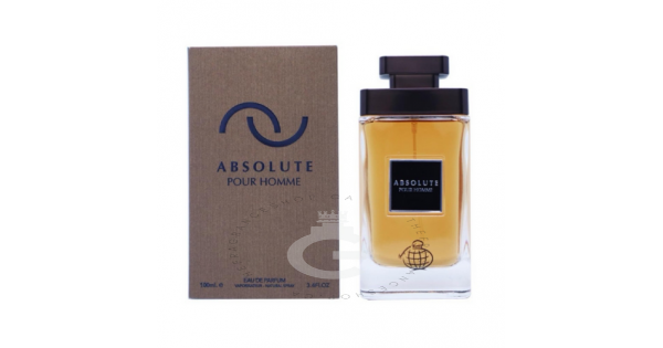 Fragrance World Absolute Pour Homme EDP For Him 100 ml / 3.4 Fl. oz.