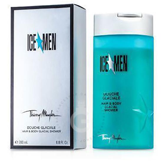 Theirry Mugler Ice Men Hair And Body Glacial Shower For Him 200mL - Ice Man