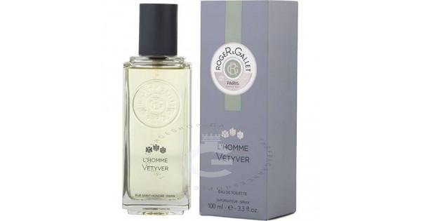 Roger & Gallet L'homme Vetyver EDT For Him 100ml / 3.3oz - Open Gold