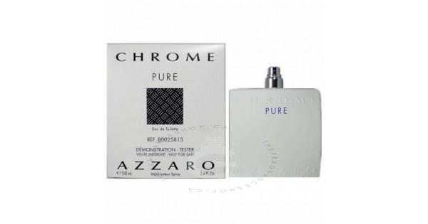 Azzaro Chrome Pure EDT For Men 100ml / 3.4oz Tester - Chrome Pure