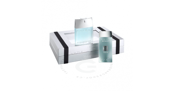 Azzaro Chrome Sport 2pcs Gift Set For Men - Chrome Sport